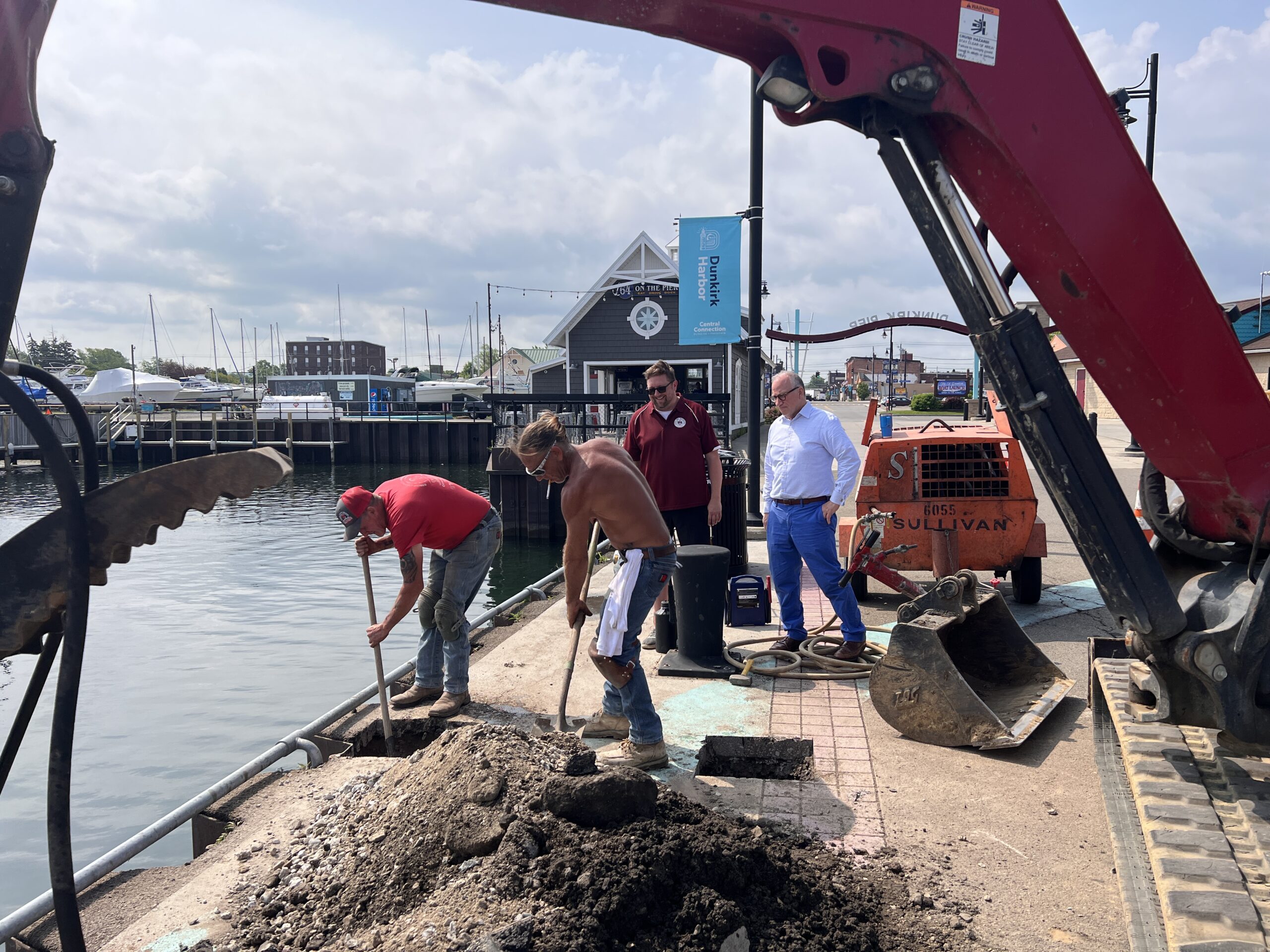 City Pier readied for new lift next week | News, Sports, Jobs ...